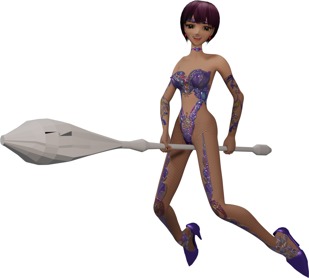 MB-labキャラ対応のRigifyポーズライブラリ、課題分達成！: BlenderでファンタジーCG！