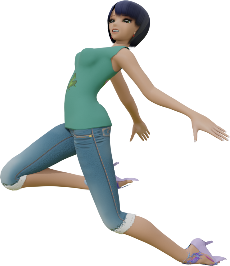 ココちゃんもRigifyで復帰: BlenderでファンタジーCG！