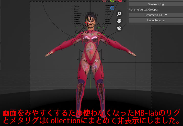 MB-labキャラでもRigifyが使えた: BlenderでファンタジーCG！