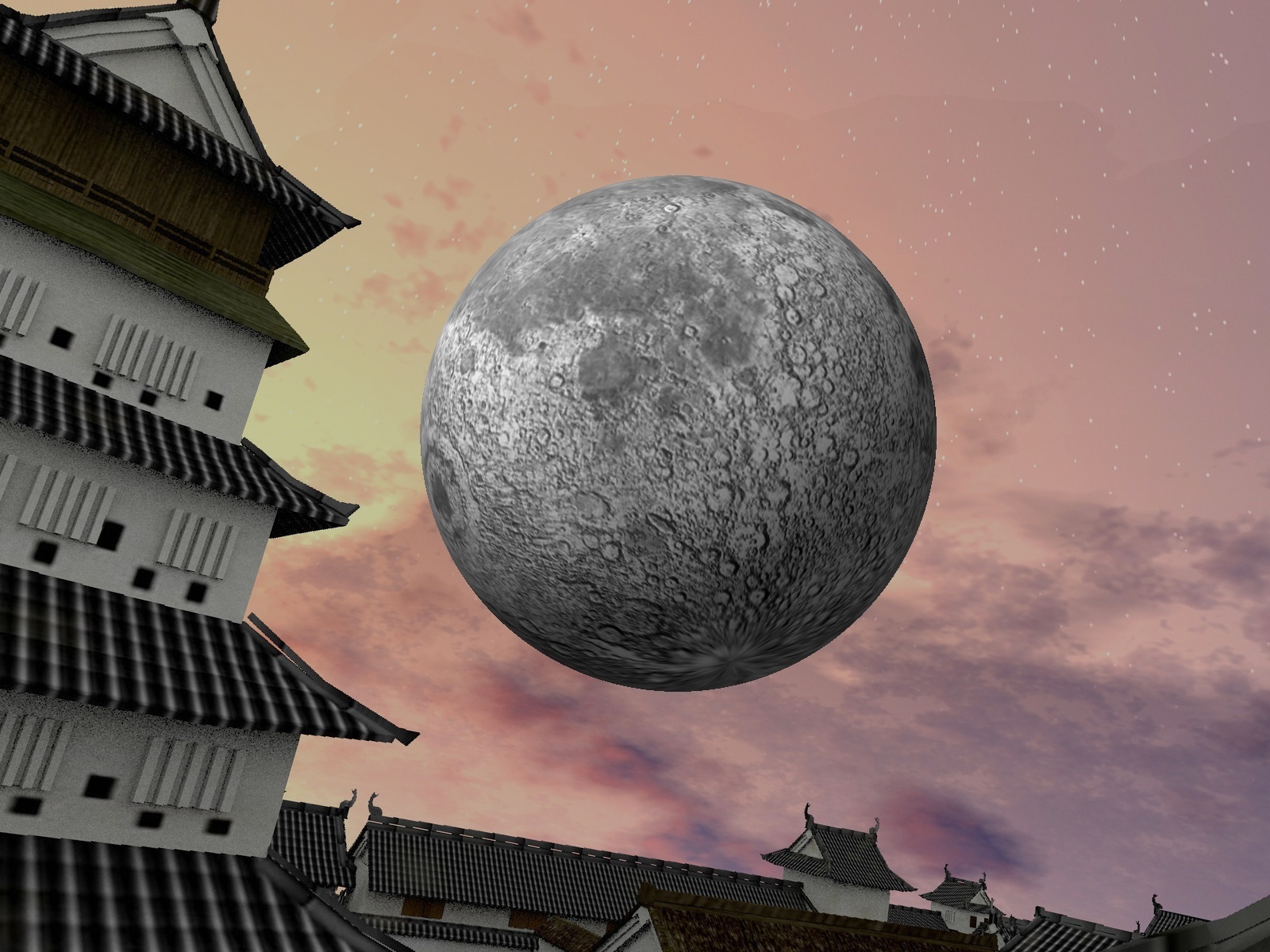 地球の次は月: BlenderでファンタジーCG！