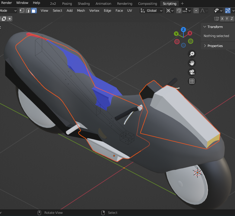 バイク、ボリューム感をアップさせたい: BlenderでファンタジーCG！