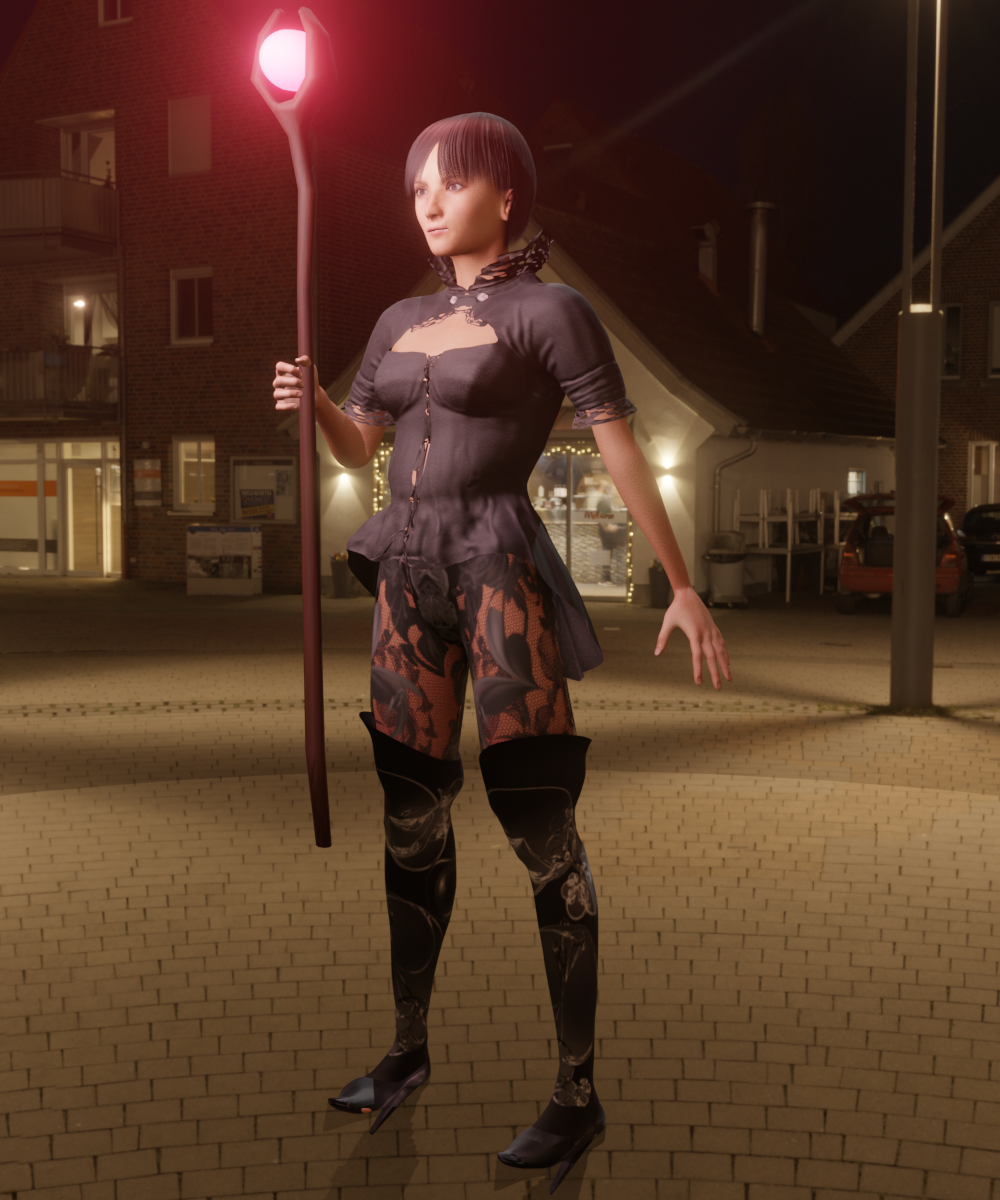 MPFBのRigifyリグもいい感じ: BlenderでファンタジーCG！