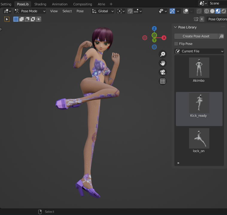 今度はMB-labでRigify用ポーズ作り: BlenderでファンタジーCG！